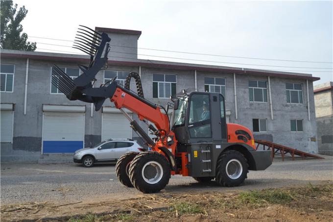 2ton 0.8m3 bucket telescopic boom wheel loader with max lifting height ...